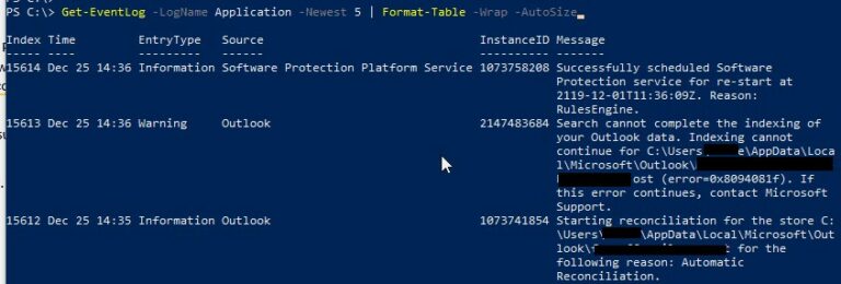 How To Fix Truncated Powershell Output Mcsaguru