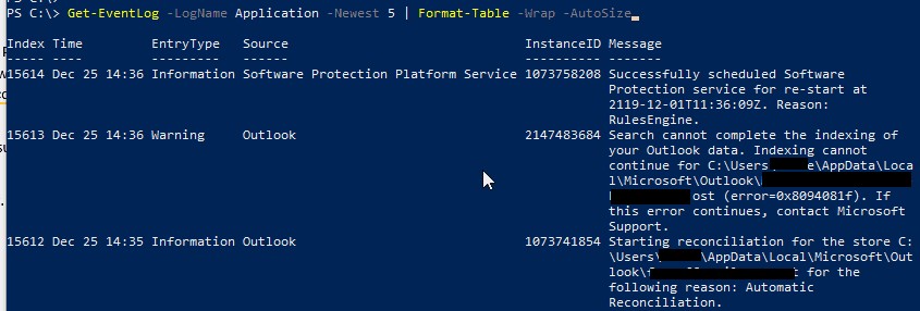 How To Fix Truncated PowerShell Output MCSAGURU
