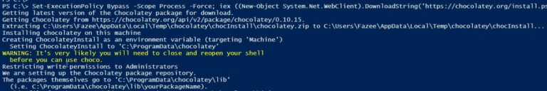 How to Install Chocolatey using PowerShell - MCSAGURU