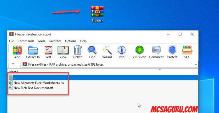 How to open RAR file in Windows 10 - MCSAGURU